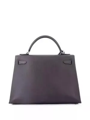 Hermès Kelly Handbag Epsom Palladium Hardware 32 Satchel