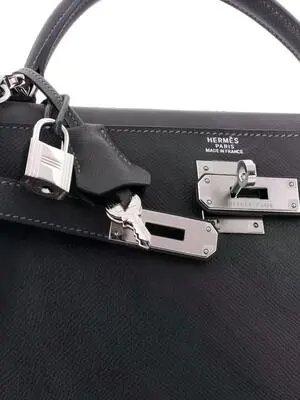 Hermès Kelly Handbag Epsom Palladium Hardware 32 Satchel