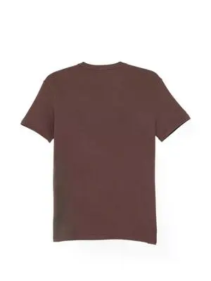 TOM FORD Logo-patch T-shirt - Brown