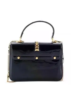 Gucci Sylvie 1969 Patent Mini Satchel Bag