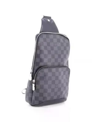 LOUIS VUITTON Avenue Sling Bag Damier Graphite Crossbody Bag - Black