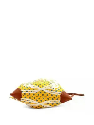 Hermès Silky City Bag Printed Silk And Leather Pm Crossbody Bag - Blue