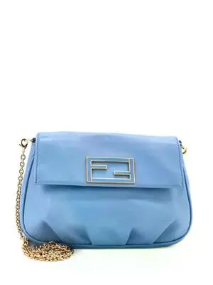 Fendi Leather Crossbody Bag - Blue