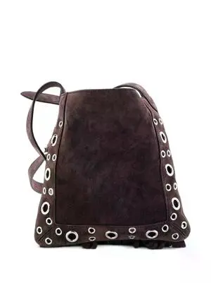 Valentino Garavani Studded Leather Shoulder Bag - Brown
