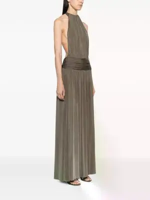 Arcina Ori Halterneck Maxi Dress - Grey