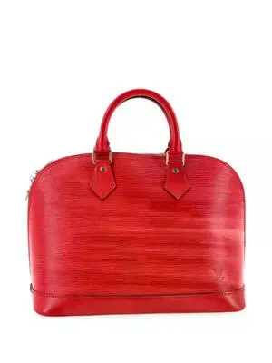 LOUIS VUITTON Epi Leather Alma Pm Satchel - Red