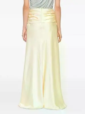 Arcina Ori Twisted-waist Maxi Skirt - Neutrals