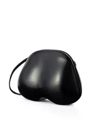 LEMAIRE X Carlos Peñafiel Fesses Bag In Patinated Leather - Black