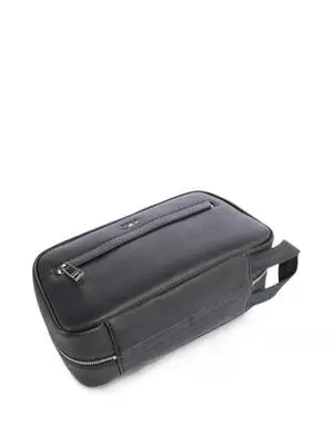 BOSS Logo-detail Leather Washbag