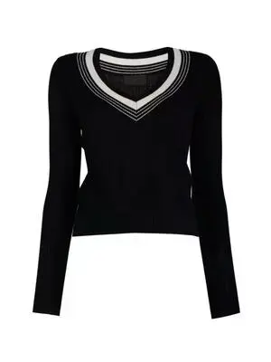 NILI LOTAN Aziel Ribbed Knit Sweater