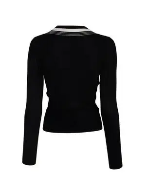NILI LOTAN Aziel Ribbed Knit Sweater