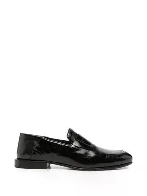 Givenchy Logo-plaque Leather Loafers - Black