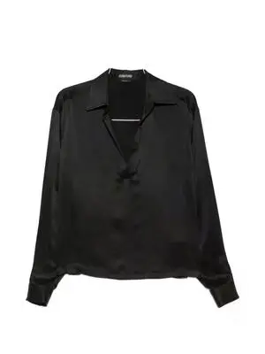 TOM FORD Silk-satin Polo Shirt