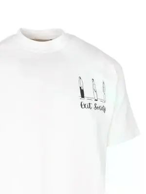 EXIT SOCIETY Graphic-print Cotton T-shirt
