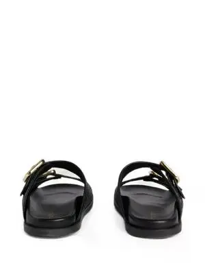 Momoni Buckle-fastening Raffia Sandals