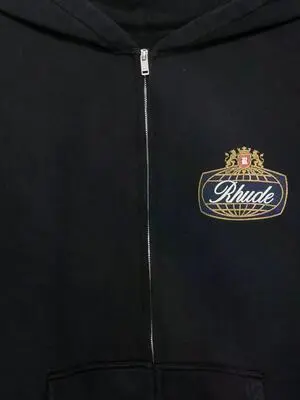Rhude Logo-print Zip-up Hoodie