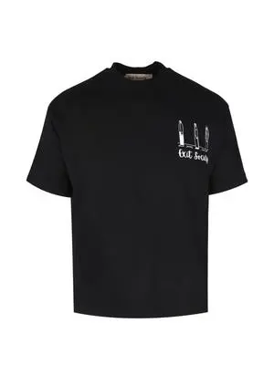 EXIT SOCIETY Graphic-print T-shirt - Black