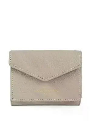 LANCASTER Mini Tri-fold Grained-leather Wallet - Grey