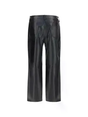 Magda Butrym Straight-leg Leather Trousers - Black