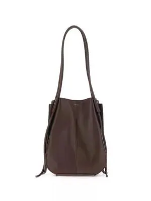 Jw Pei Logo-lettering Drawstring Tote Bag