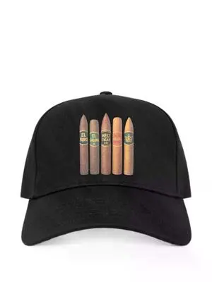 MELT Cigar-print Cap - Black