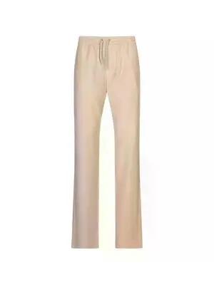 Agnona Drawstring-waist Straight-leg Trousers - Neutrals