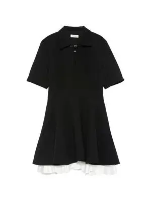 Sandro Ruffled Mini Dress - Black