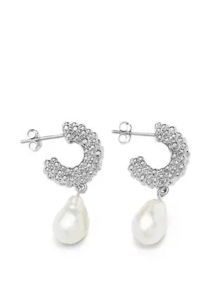 MISSOMA Tone Beaded Pearl Pendant Earrings