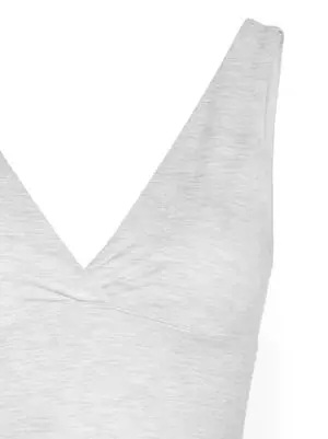 TALA Dayflex Twist-front V-neck Top - Grey