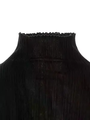 Agnona Ribbed Knit High-neck Sweater