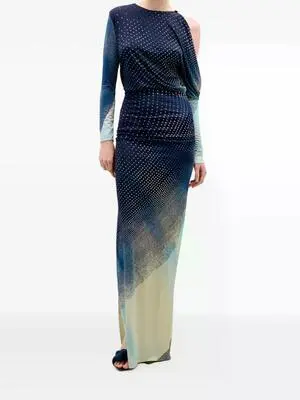 Silvia Tcherassi Zaid Asymmetric Dress - Blue