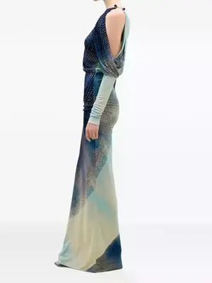 Silvia Tcherassi Asymmetrical Maxi Dress