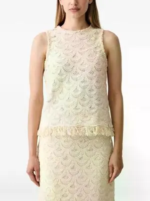 PEDRO DEL HIERRO Sleeveless Blouse - Neutrals