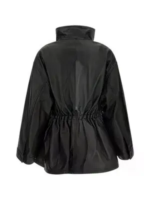 RÓHE Sculptural Waist Leather Jacket - Black