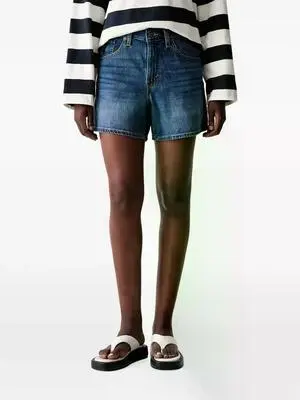 LEVI'S Cinch Logo-patch Denim Shorts - Blue