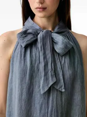 VICOLO Halterneck Bow Detail Maxi Dress