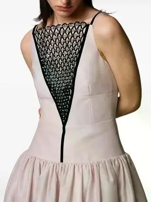 NAFSIKA SKOURTI Crystal-embellished Lattice Dress