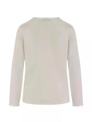 F.IT Long-sleeve Crew-neck Sweater - White