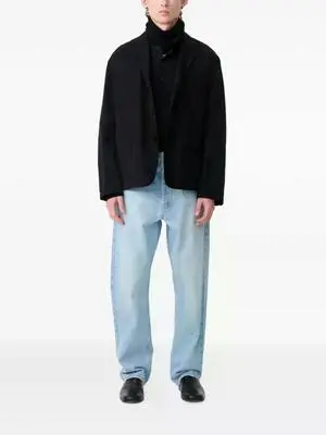 Studio Nicholson Spiel Notch-lapels Blazer - Black