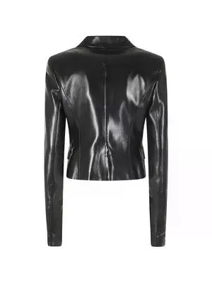 Andamane Glossy-finish Cropped Jacket