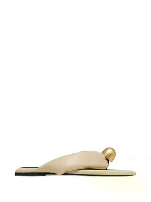VANDA NOVAK Florence Bead-embellished Sandals