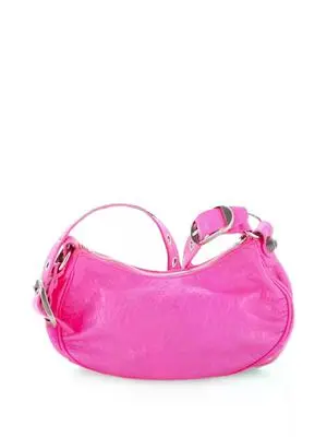 Balenciaga Le Cagole Giant Studs Shoulder Bag Leather Xs Hobo Bag - Pink