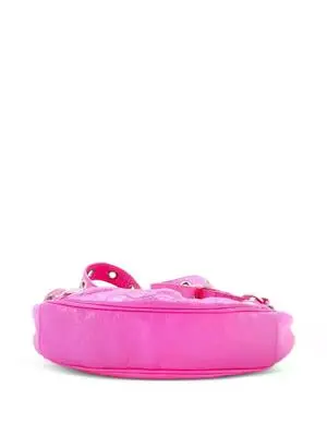 Balenciaga Le Cagole Giant Studs Shoulder Bag Leather Xs Hobo Bag - Pink
