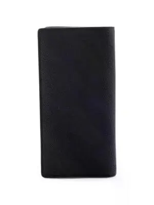 LOUIS VUITTON Brazza Wallet Taiga Leather Small Wallets