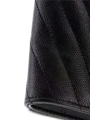 Saint Laurent Classic Monogram Envelope Wristlet Clutch Bag - Black