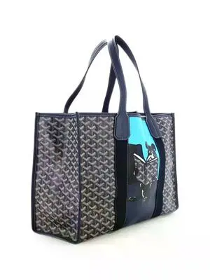 Goyard Villette Printed Coated Canvas Mm Tote Bag - Blue