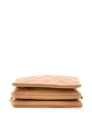 LOUIS VUITTON Coussin Pochette Monogram Embossed Lambskin Crossbody Bag - Neutrals