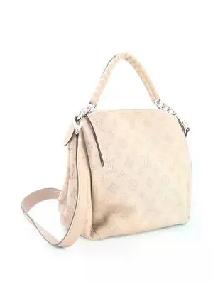 LOUIS VUITTON Mahina Leather Bb Hobo Bag - Neutrals