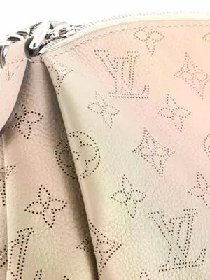 LOUIS VUITTON Mahina Leather Bb Hobo Bag - Neutrals