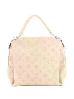 LOUIS VUITTON Mahina Leather Bb Hobo Bag - Neutrals